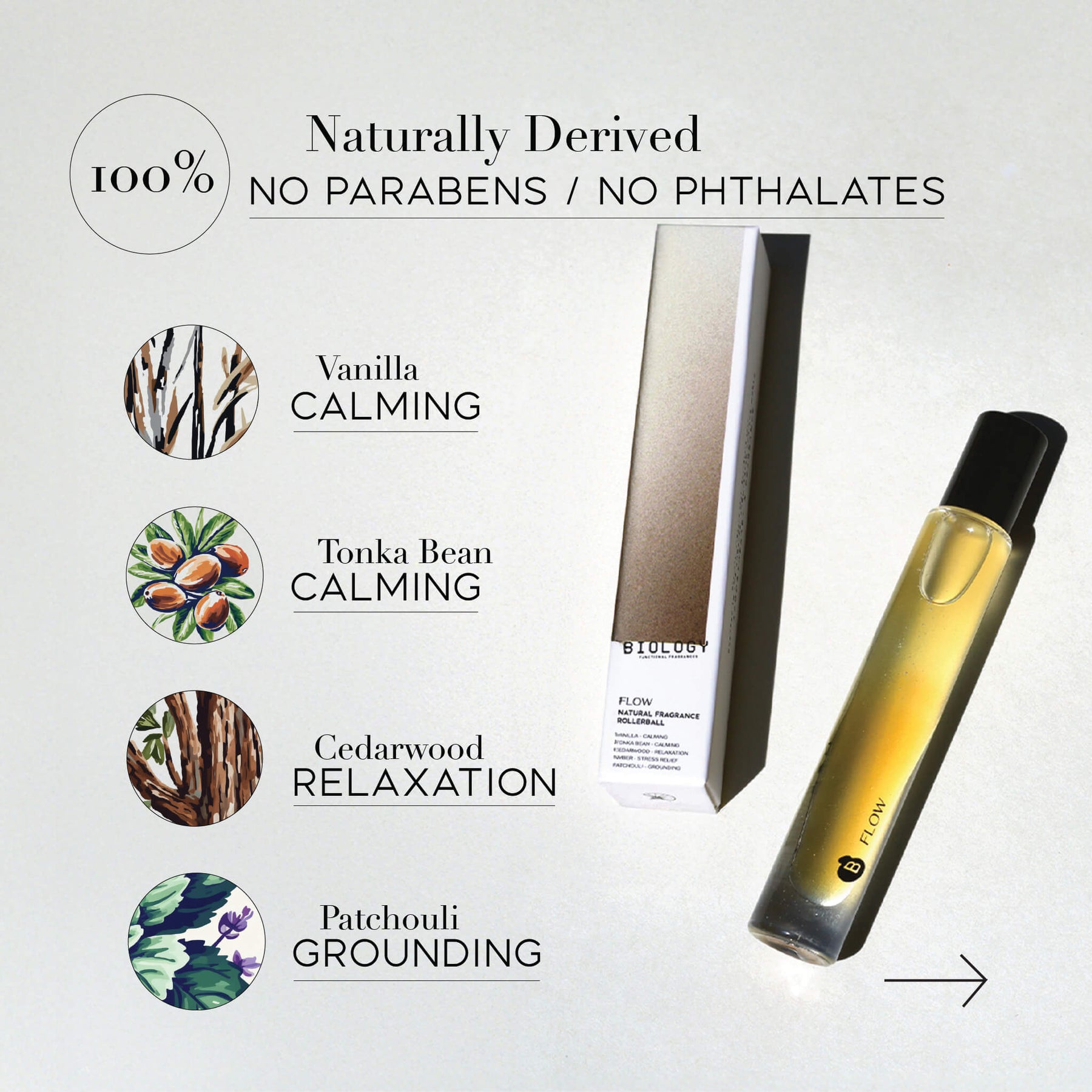 Flow | Warm Vanilla Natural Perfume | Biology Fragrances